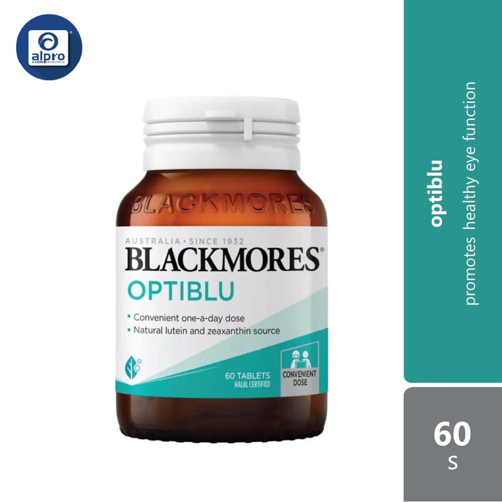 Blackmores Optiblu Tabs 60s | Promotes Healthy Eye Function | Shopee ...