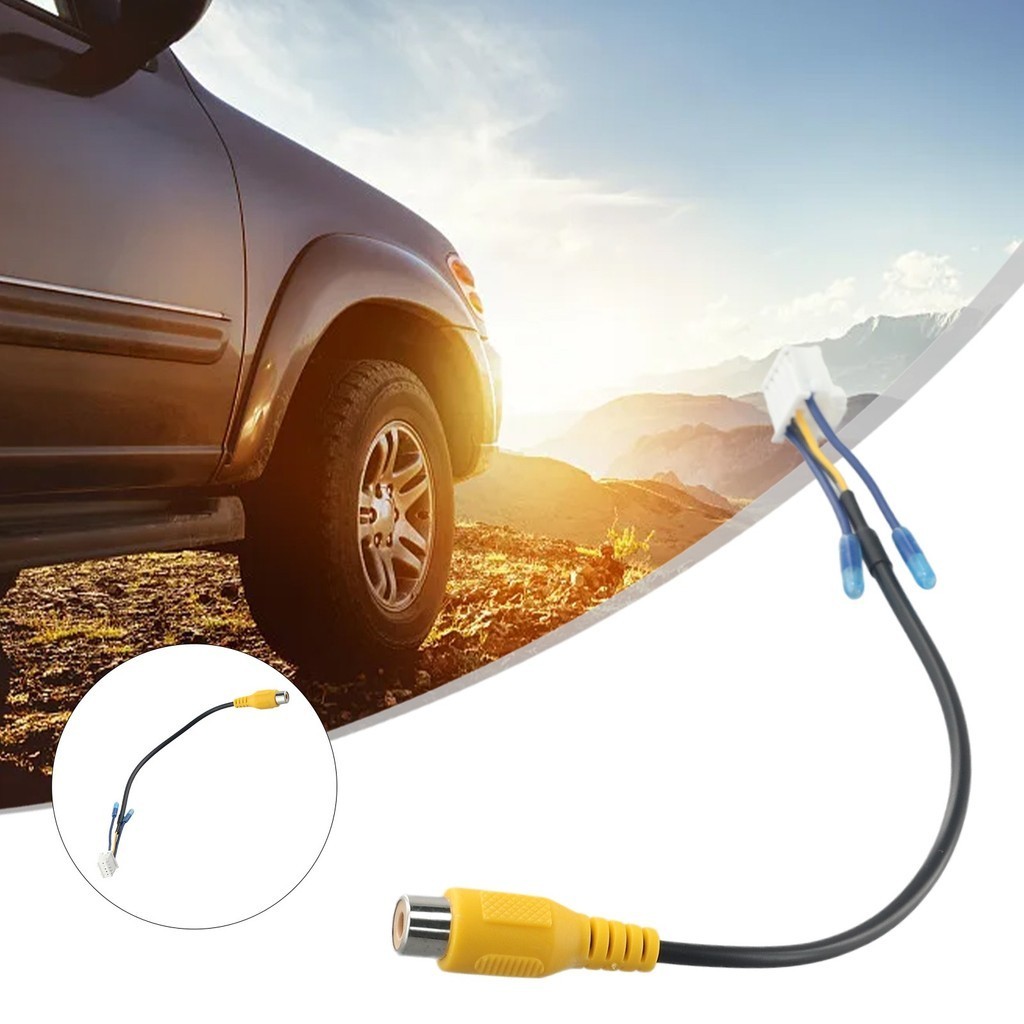 10Pin Rear View Backup Camera Cable Adaptor RCA for Car Stereo Radio ...