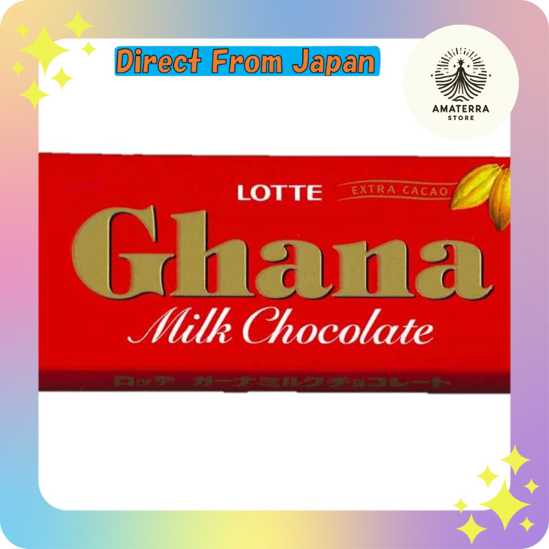 【Japan Quality】 Lotte Ghana Milk Chocolate 50g & 35g (Pack of 20) | Shopee Malaysia