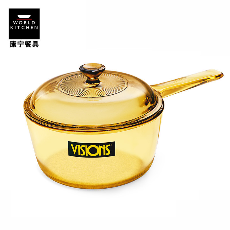 Spot Goods Corning Glass Pot Crystal Color Single HandleVSPVisions ...