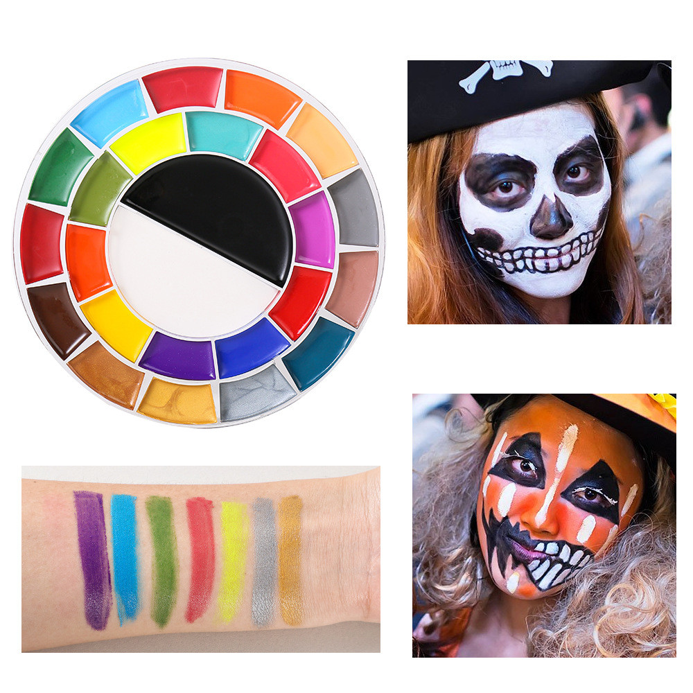 25 Color Halloween Face Body Paint Oil Painting Face Body Paint Pigment ...