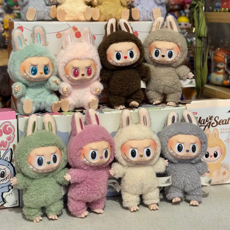 Pop MART LABUBU Heart-beating Macaron Ethylene Face Series Blind Box ...