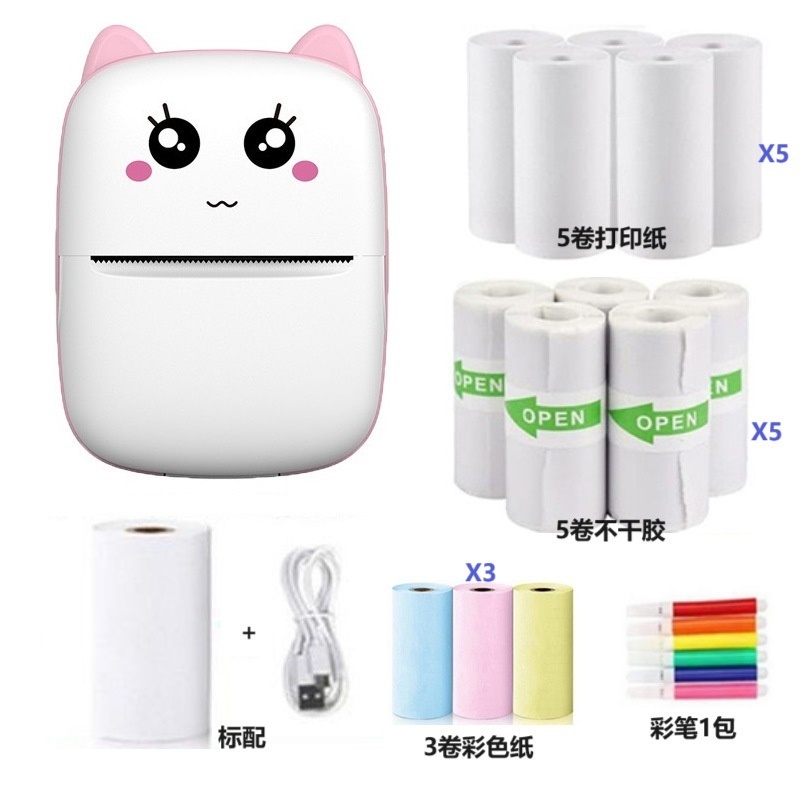 Thermal Printing Paper Mini Small Printer Bluetooth Thermal Pocket ...