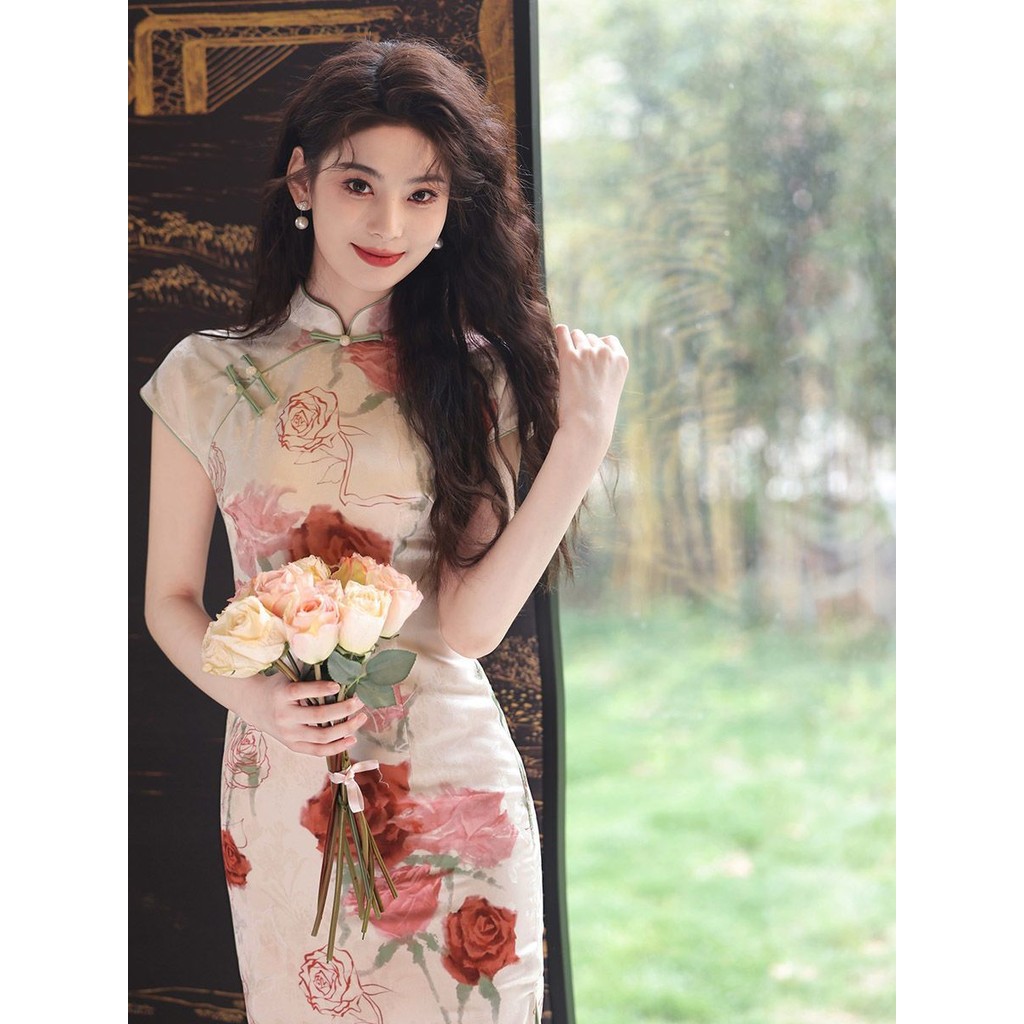 New Chinese Cheongsam Amoi Improved Retro Republic of China Young Girl Temperament High-End ...