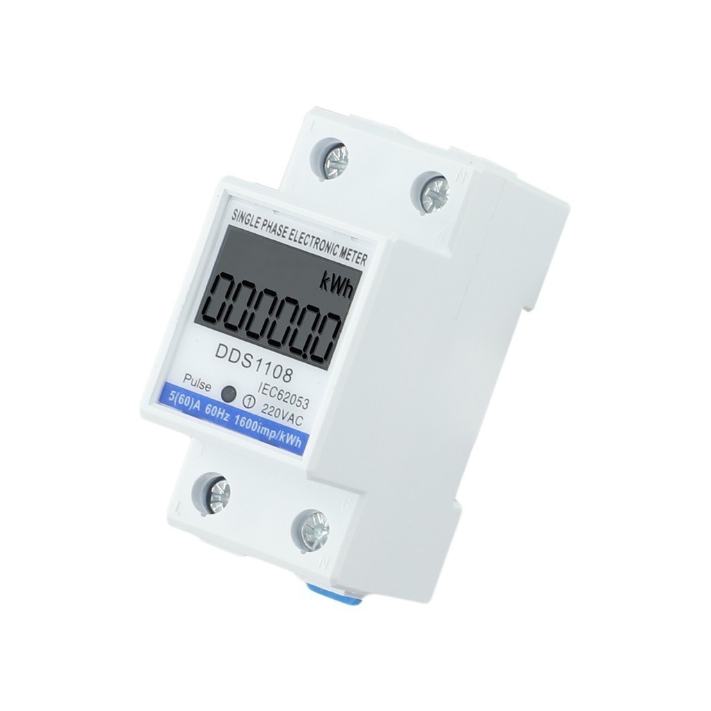 [FSFO] LCD Single Phase Electric Energy Meter KWH AC Digital Watt-Hour ...