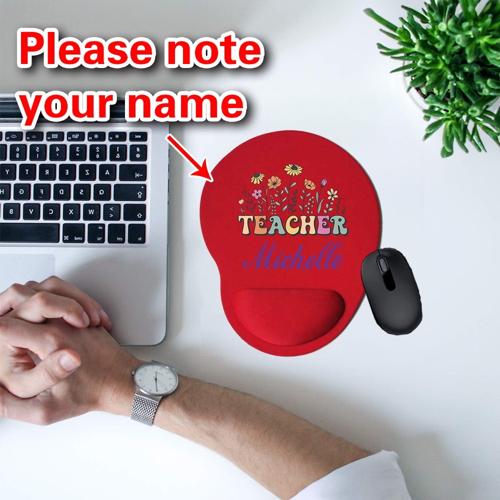 Custom name Mouse wrist pad laptop mouse hand pad anti slip integrated ...