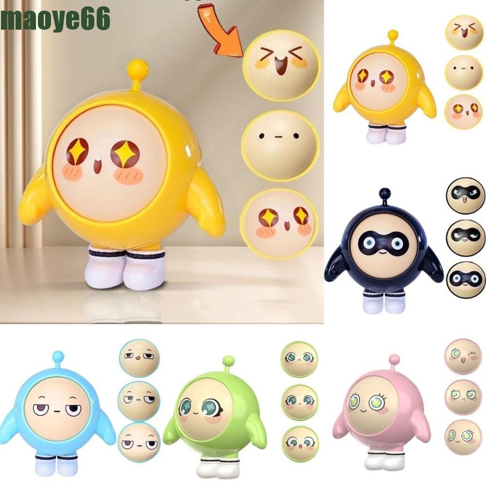 MAOYE Eggy Party Face Changing Doll, Face Change Interactive Sliding ...
