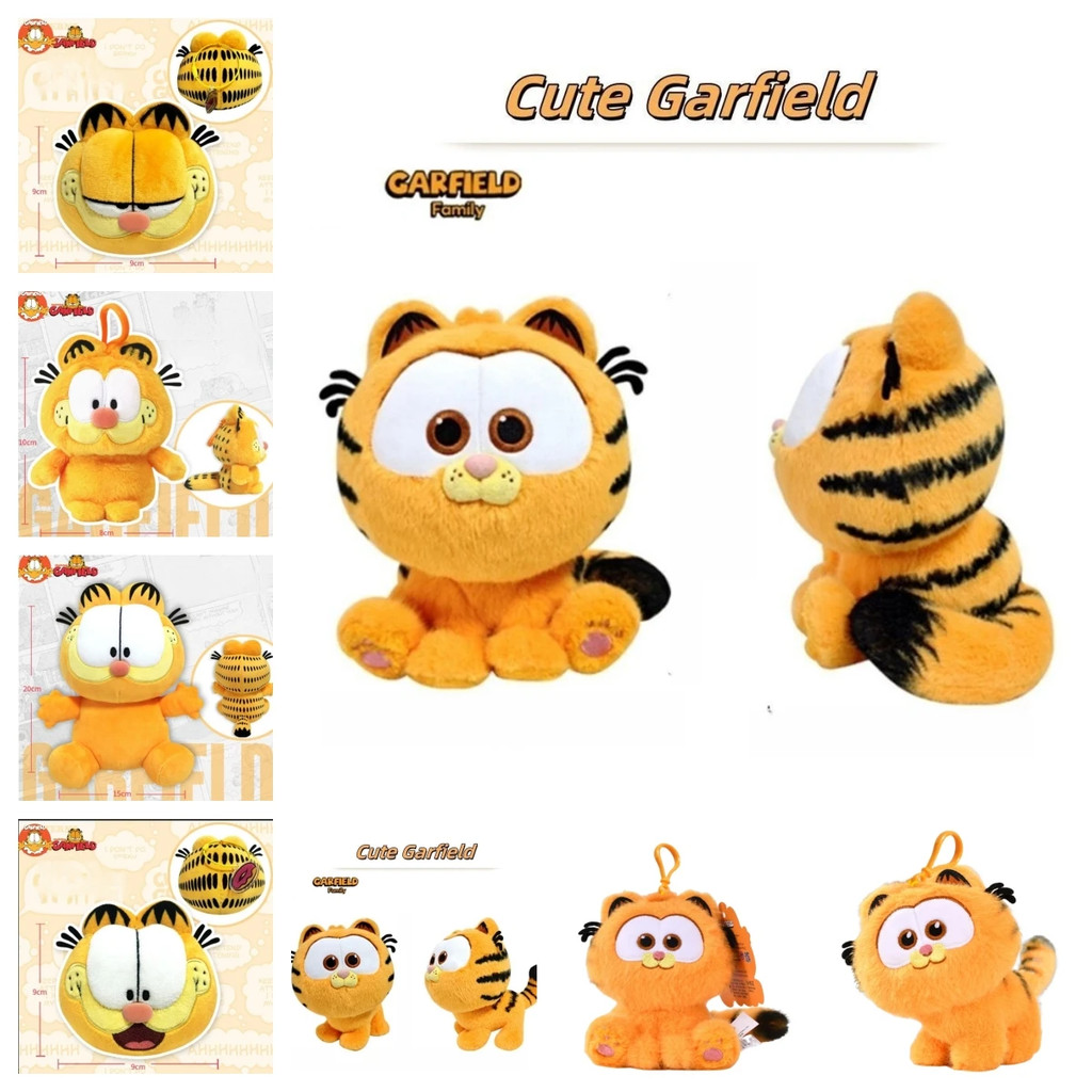 JAMXUN 8 Styles GARFIELD Original Cute Plush Toy Soft Cat Stuffed Doll ...