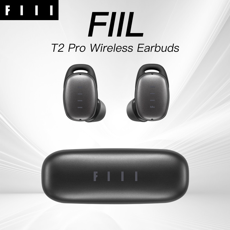 FIIL T2 Pro Wireless Earphone Dual-Mic 37dB Hybrid ANC Bluetooth 5.2 ...