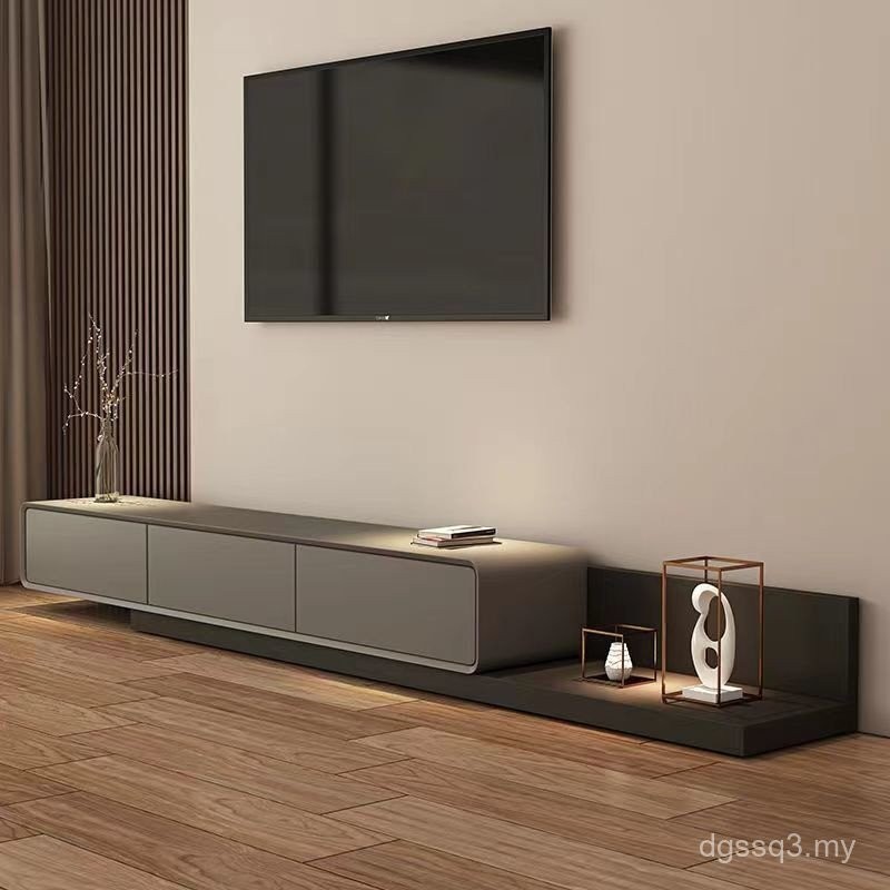 Kabinet TV Minimalis Mewah Gaya Itali dan Set Meja Kopi untuk Ruang ...