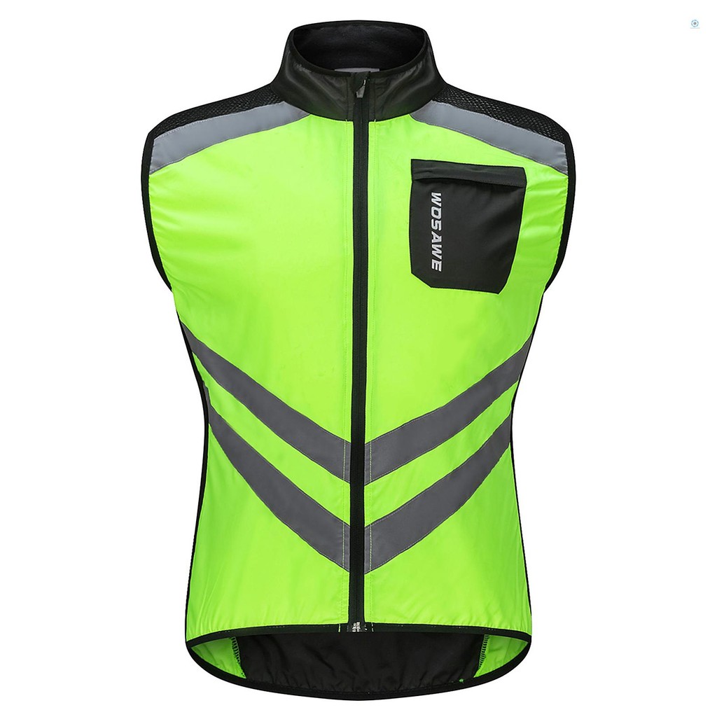 Men Cycle Vest Foldable Quick Dry Breathable Reflective Sports Safety ...