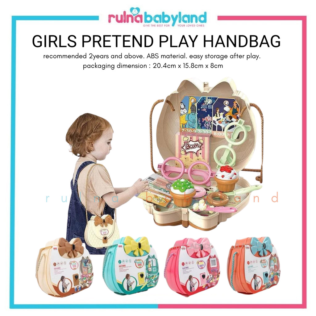 GIRLS PRETEND PLAY HAND BAG - SISTER PARTY/FAMILY NURSE/LEISURE TIME ...