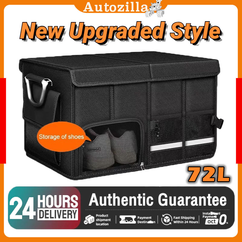 Extra Large Car Trunk Storage Box Portable Car Storage Bag Collapsible ...