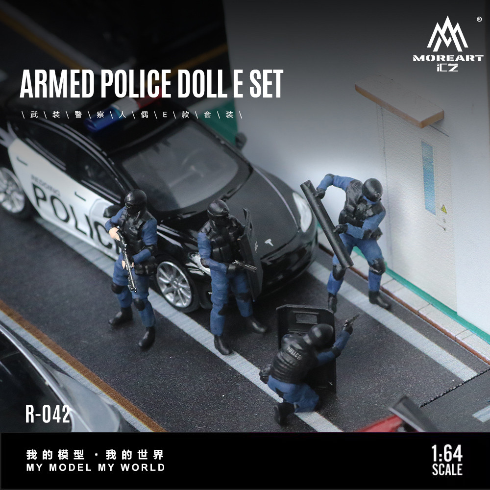 MoreArt 1/64 Armed Police figure Set E | Shopee Malaysia