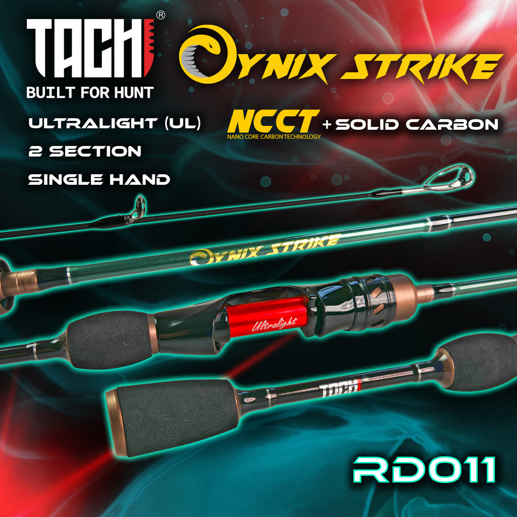 Joran UL Casting TACHI OYNIX STRIKE Kolam Singlehand Solid Carbon 1.5-1 ...
