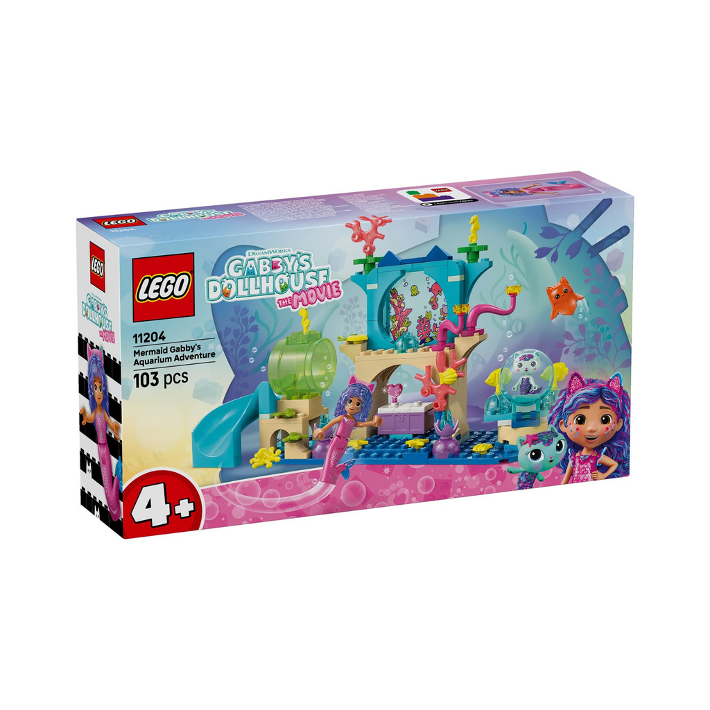 LEGO 11204 Gabby's Dollhouse Mermaid Gabby's Aquarium Adventure ...