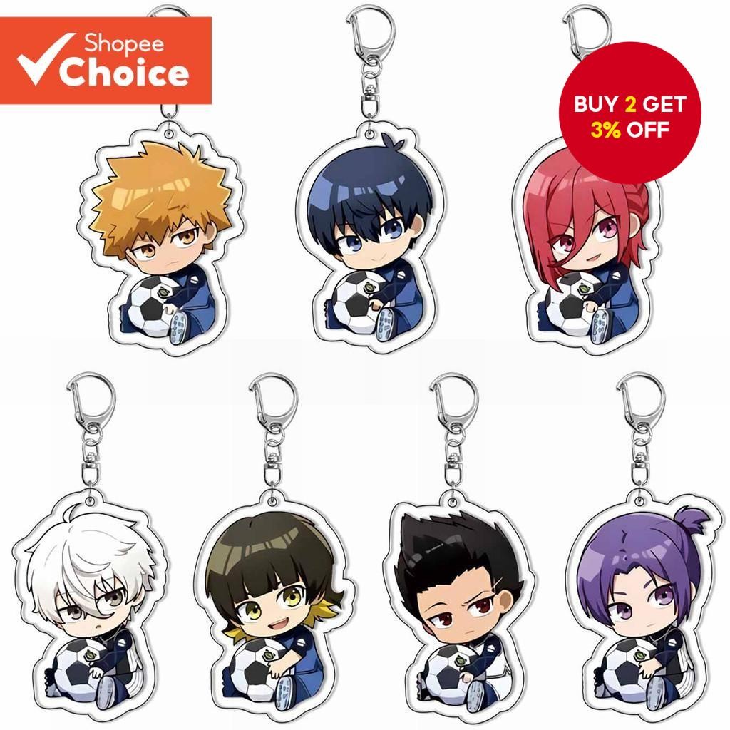 Anime Keychain BLUE LOCK Character Key Chain Accessories Cute Bag ...