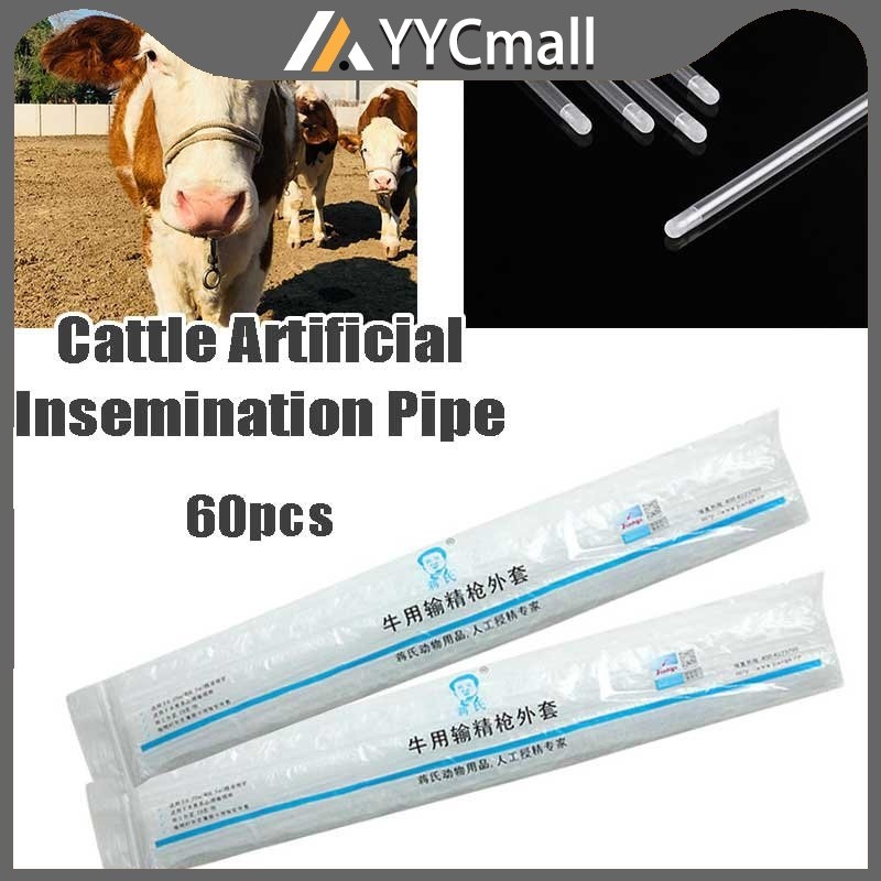 60Pcs Universal Artificial Insemination Breed Pipes For Cattle / Cow (0 ...