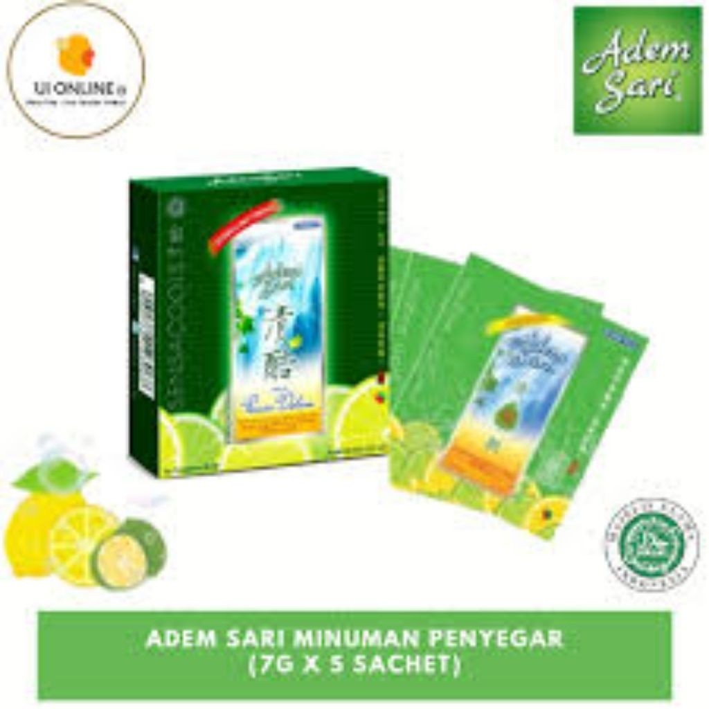 Adem Sari Minuman Rasa Lemon 1box isi 5sachet. | Shopee Malaysia