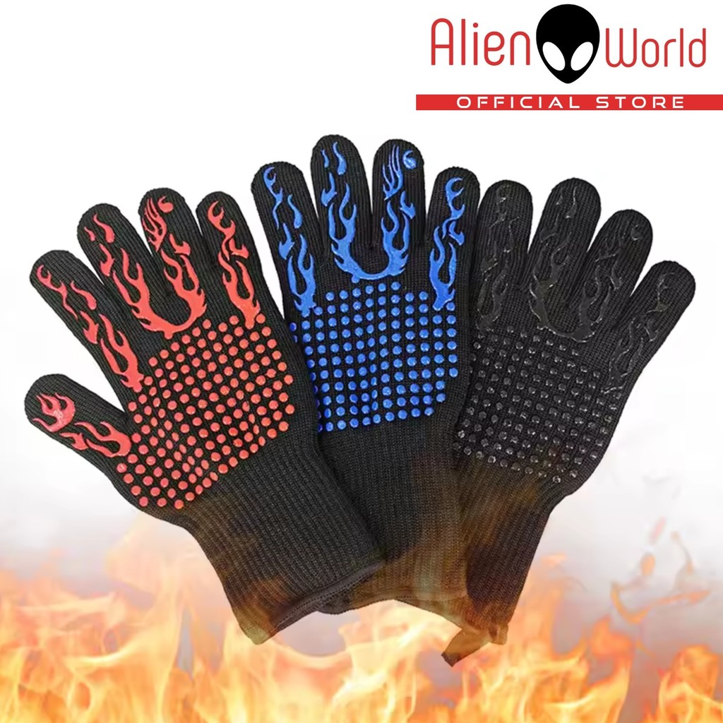 Fire Resistant Gloves | Heat Resistant | BBQ Camping Accessories ...