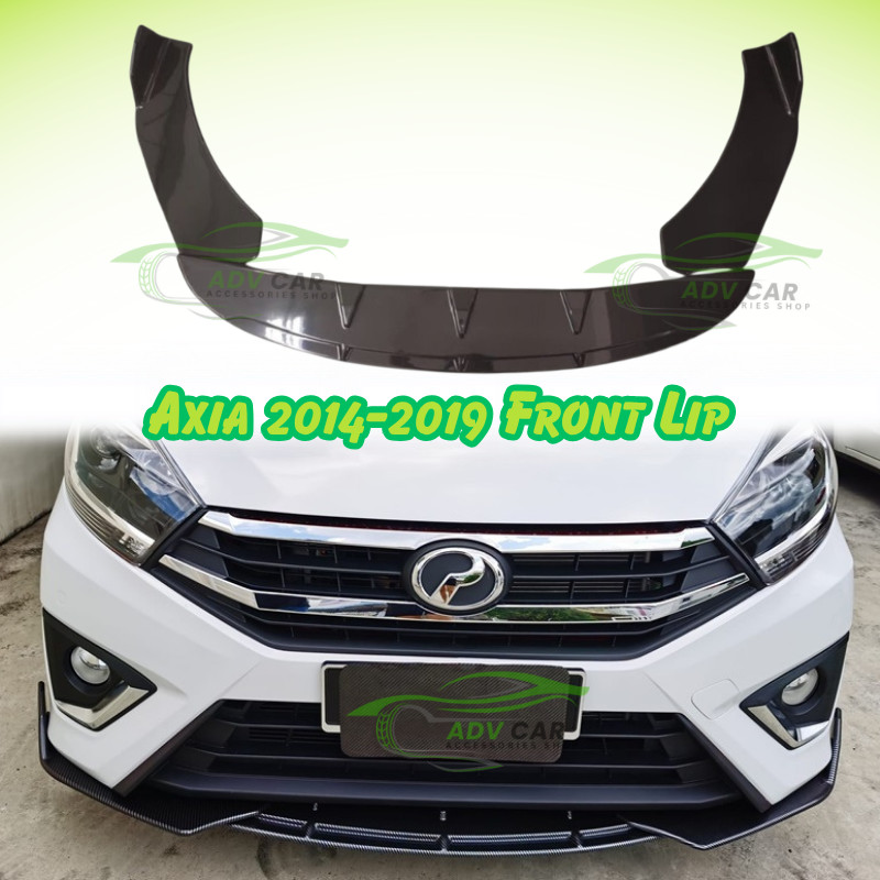 Perodua Axia 2014-2019 Car Front Bumper Diffuser Lip Wrap Angle ...