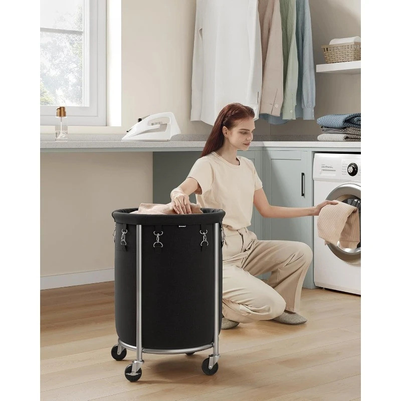 Bakul Dobi Dengan Roda, Hamper Dobi Bergolek, 18.5 Gal., Troli Dobi ...