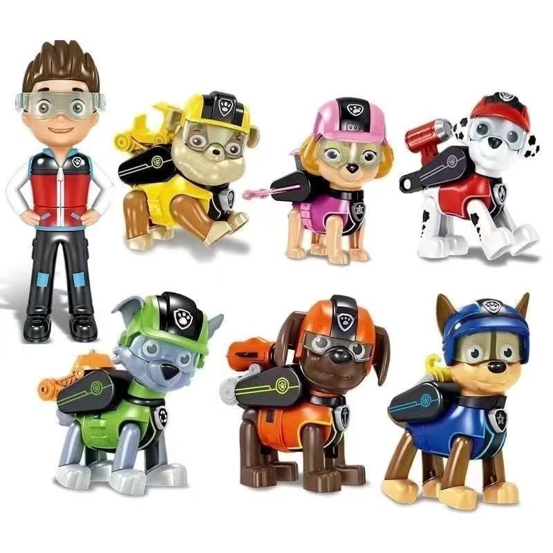 Peronda Kanak-kanak 6 Plus 1 Anjing Transforming Plus Kapten Ryder Dog ...