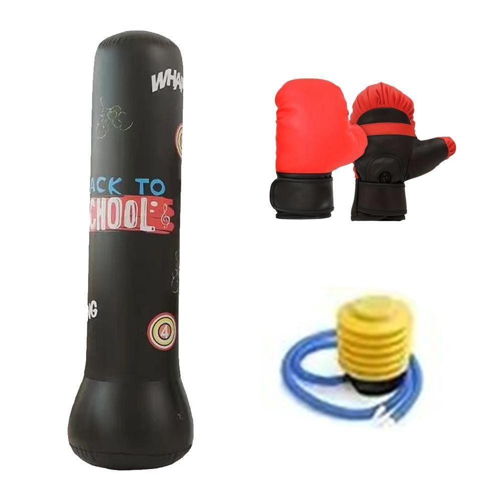 Inflatable Fitness Boxing Bag For Kids Thick Pvc Tumbler Fighting ...