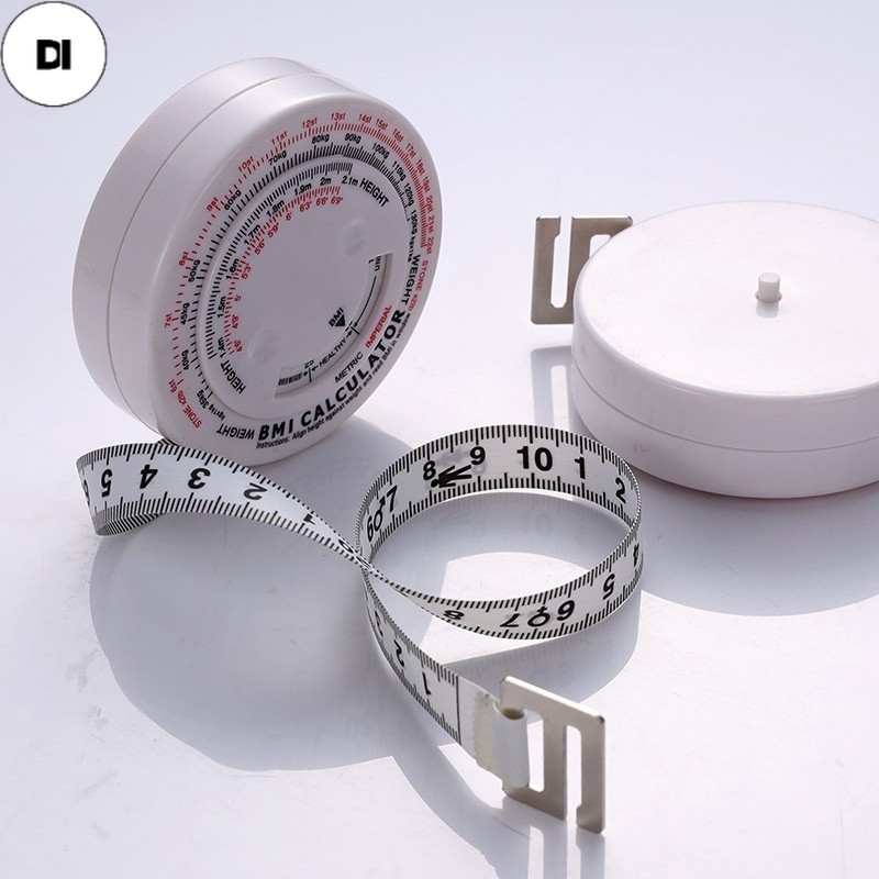 DI 150cm Large Circular BMI Health Tape Measure Telescopic Plastic Tape ...