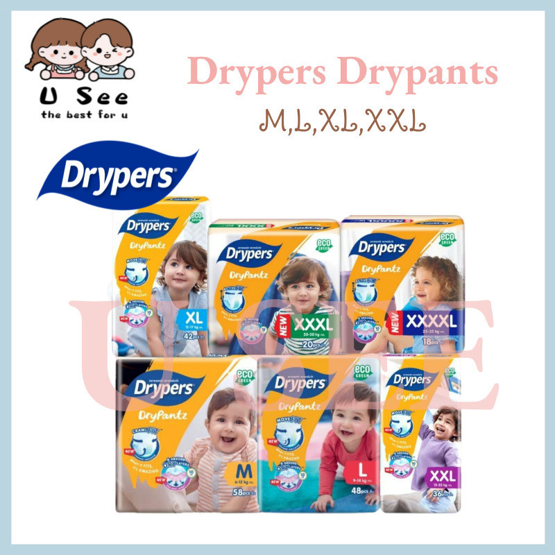 READY STOCK!!!Drypers Drypantz Move FIT Diapers Pants PingFong Edisi ...