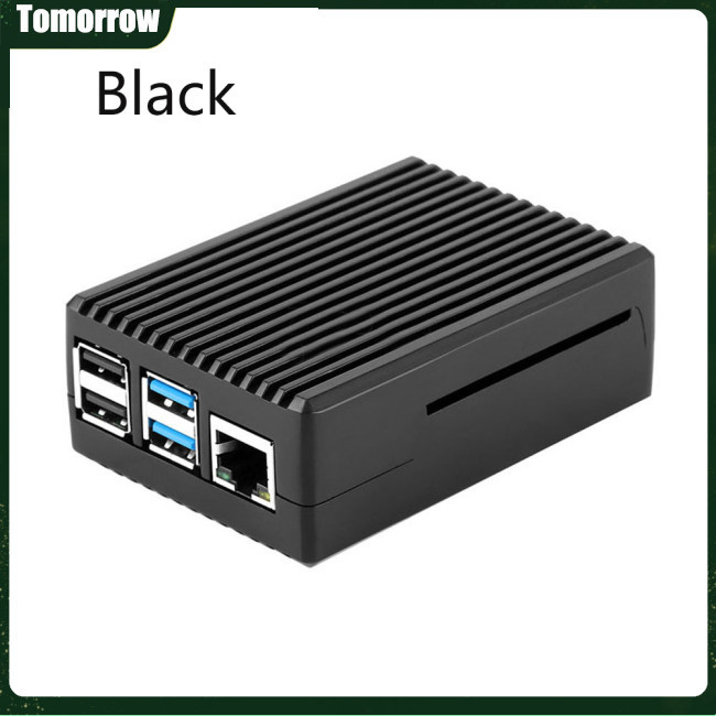 TOM Raspberry Pi 4 Model B Black Dark Gray Aluminum Alloy Case Passive ...