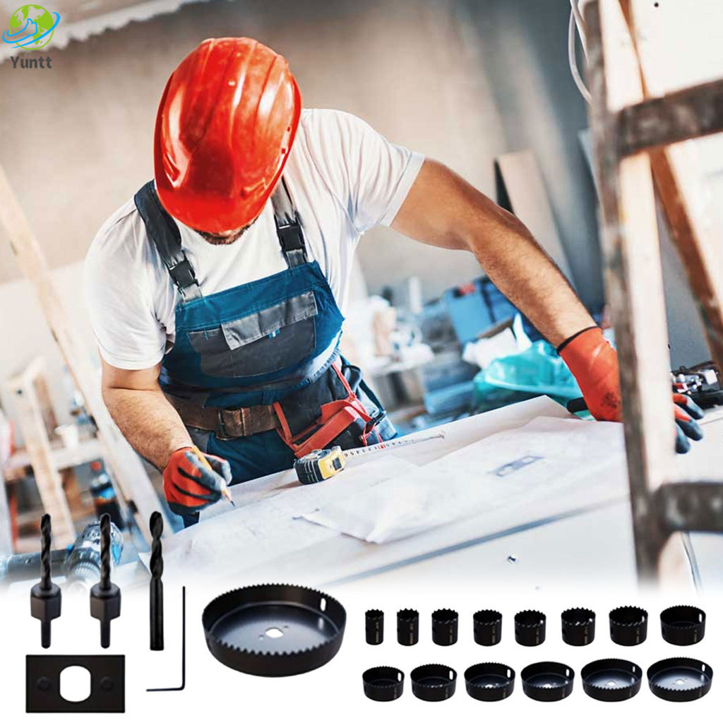TL Hole Saw Set 20PCS Hole Saw Kit with Hole Saw Mandrels Hex Key with ...
