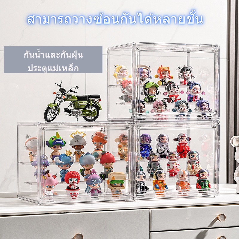 Labubu Dollhouse Display Cabinet Figure Box Model 3-Tier Doll ...