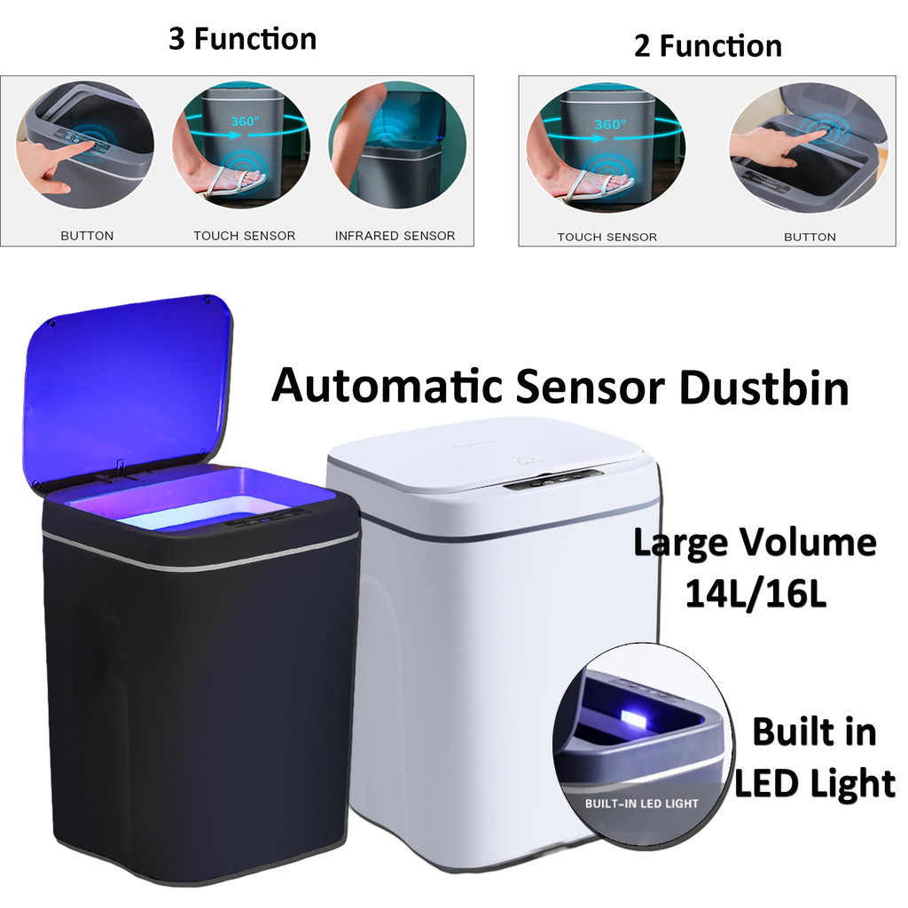 Automatic Dustbin Infrared Sensor Touchless Touch Free Intelligent ...