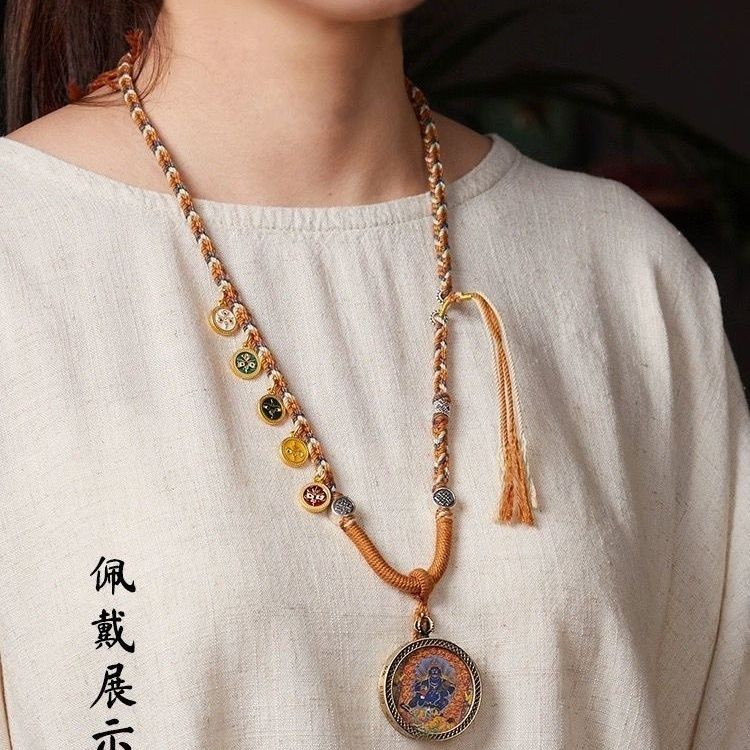 Five-way God of Wealth Thread Thread Necklace Pendant Rope Hand Hand ...