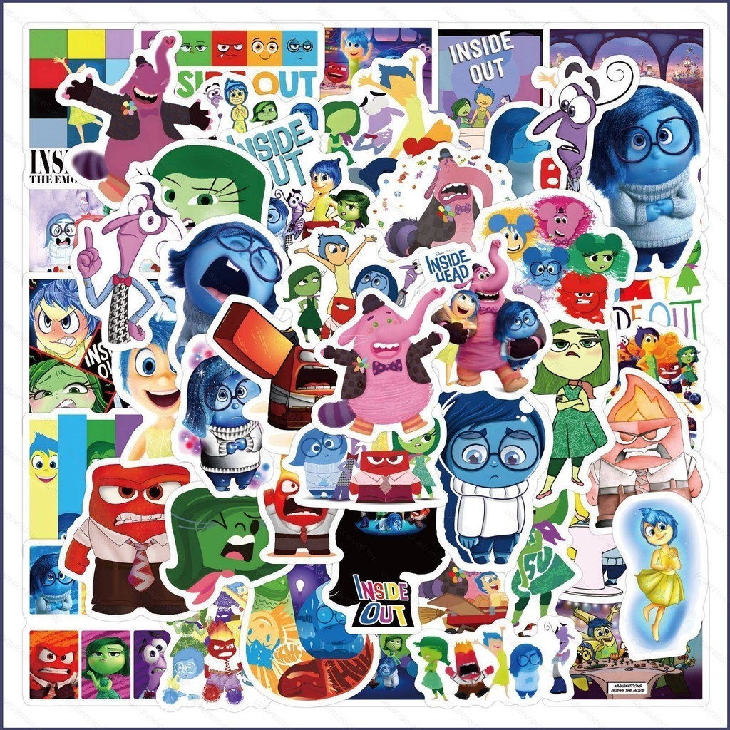 SQ6 60PCS/set INSIDE OUT 2 JOY Disgust Fear Stickers Waterproof sticker ...