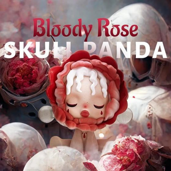 Genuine Bloody Rose Skullpanda POPMART Skullpanda Ancient Castle Series ...