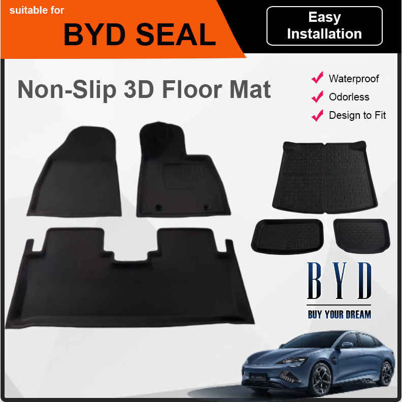 [READY STOCK] 3D Floor Mat For BYD Seal 2024 2023 Car Interior ...