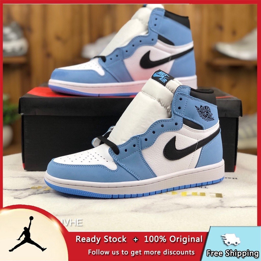 NK Air Jordan 1 OG Chicago AJ1 lelaki Running Shoes lelaki dan wanita ...