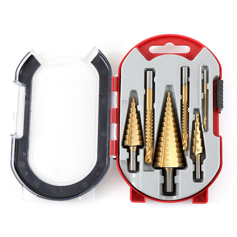 Bor pagoda, gerudi bergerigi, bersadur titanium set 6 helai, gerudi ...