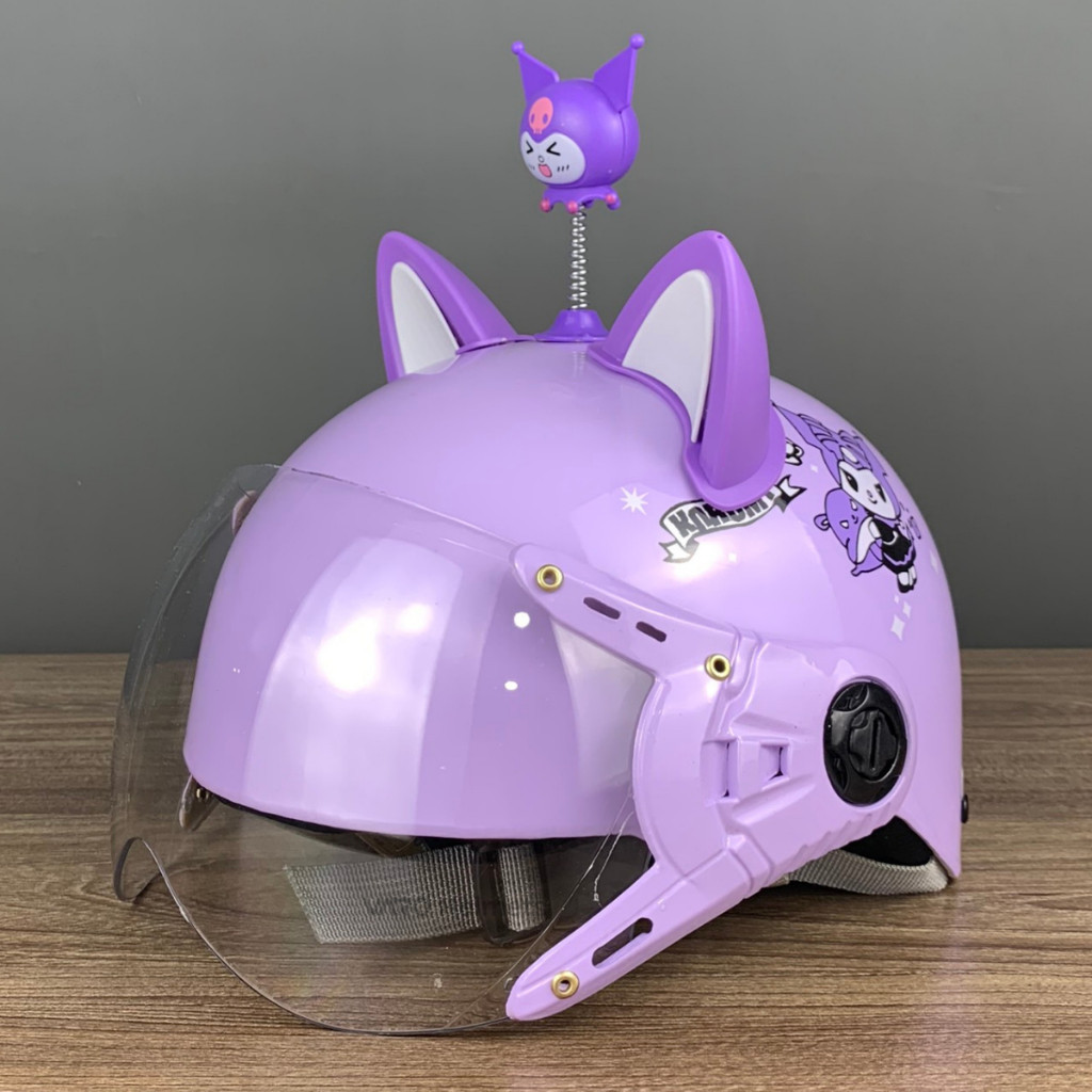 Kuromi Children's Half Head Helmet, Cute Strawberry Bear for Children 5 ...
