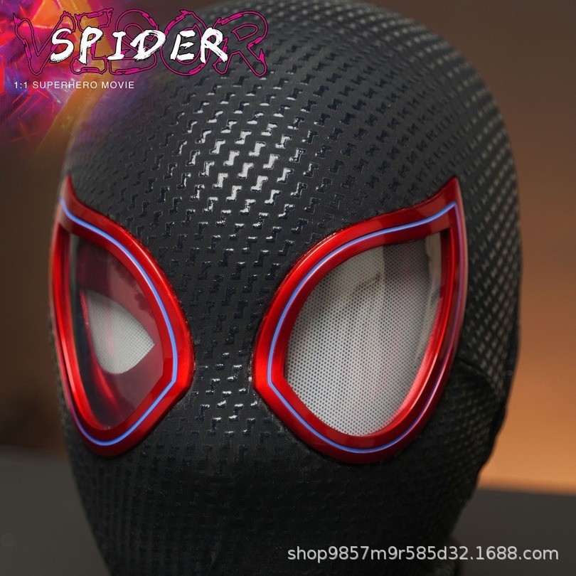 Miles Spider-Man Headgear Electric Eyes Movable Vertical Horizontal ...