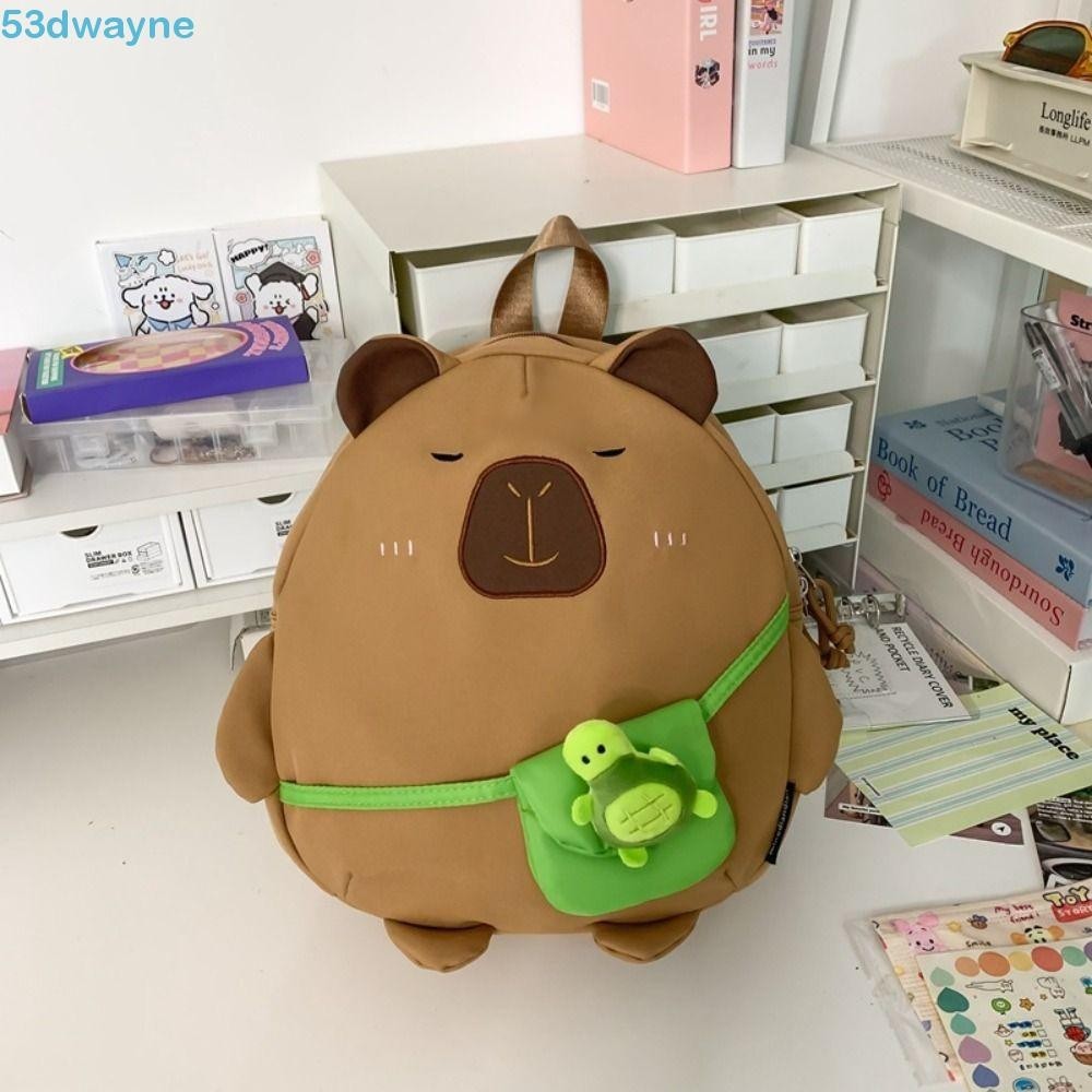 DWAYNE Tortoise Capybara Backpack, Large Capacity Animal Capibara ...