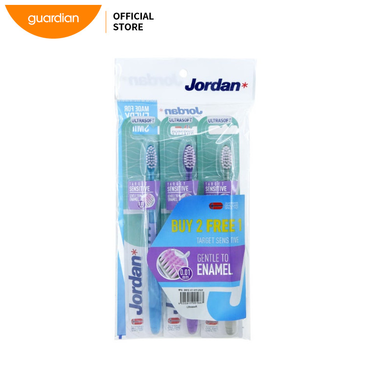 Jordan Target Sensitive Toothbrush B2F1 Ultra Soft | Shopee Malaysia