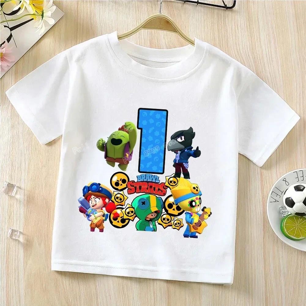 Brawl stars Figure Spike Leon Children's T-shirt Birthday Digital ...