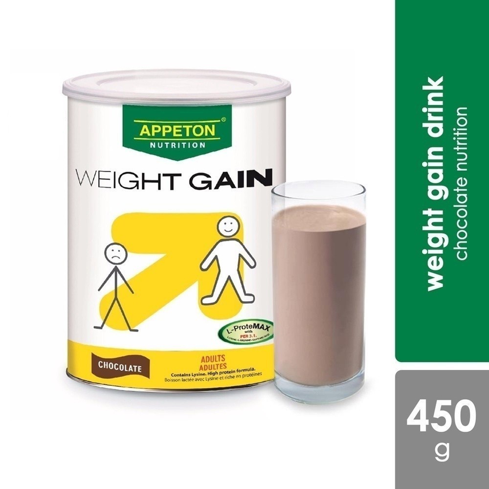 Appeton Nutrition Weight Gain Adult 450g | Chocolate Flavour | Shopee ...