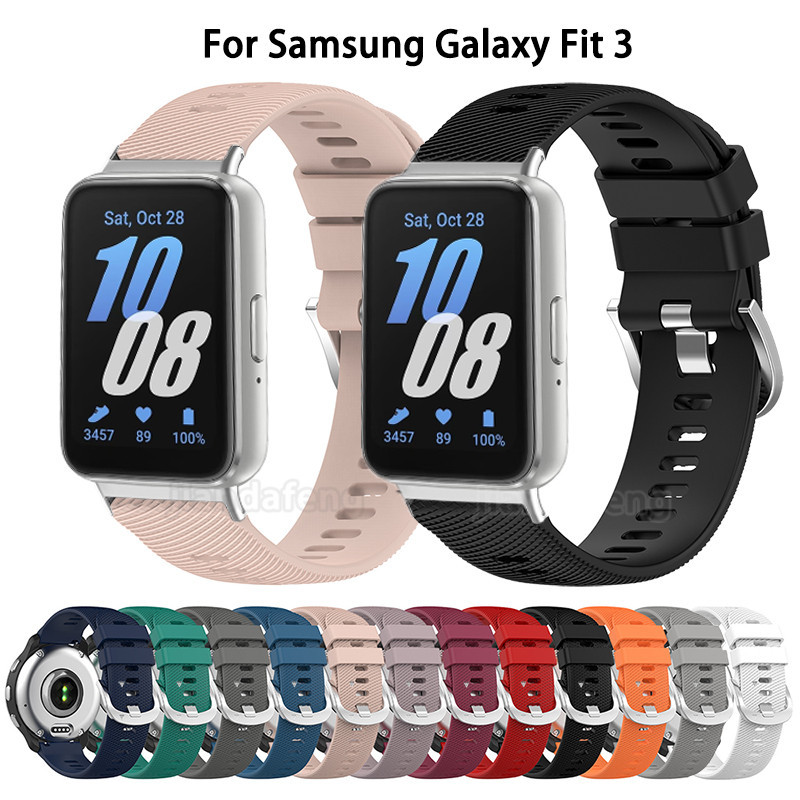 Sporty Soft Silicone Strap For Samsung Galaxy Fit3 Fit 3 SM-R390 ...