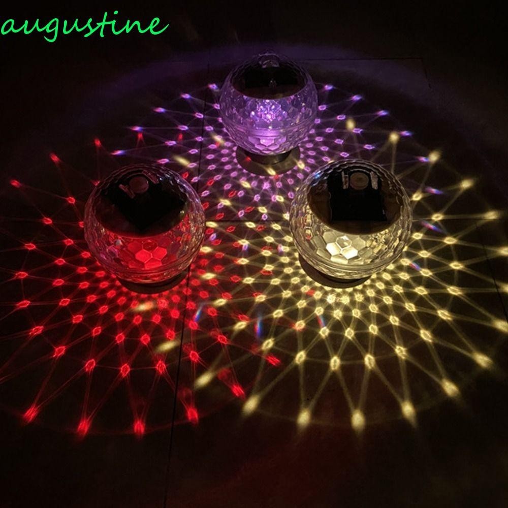 AUGUSTINE LED Pond Floating Light, Round Multifunctional Solar Powered ...