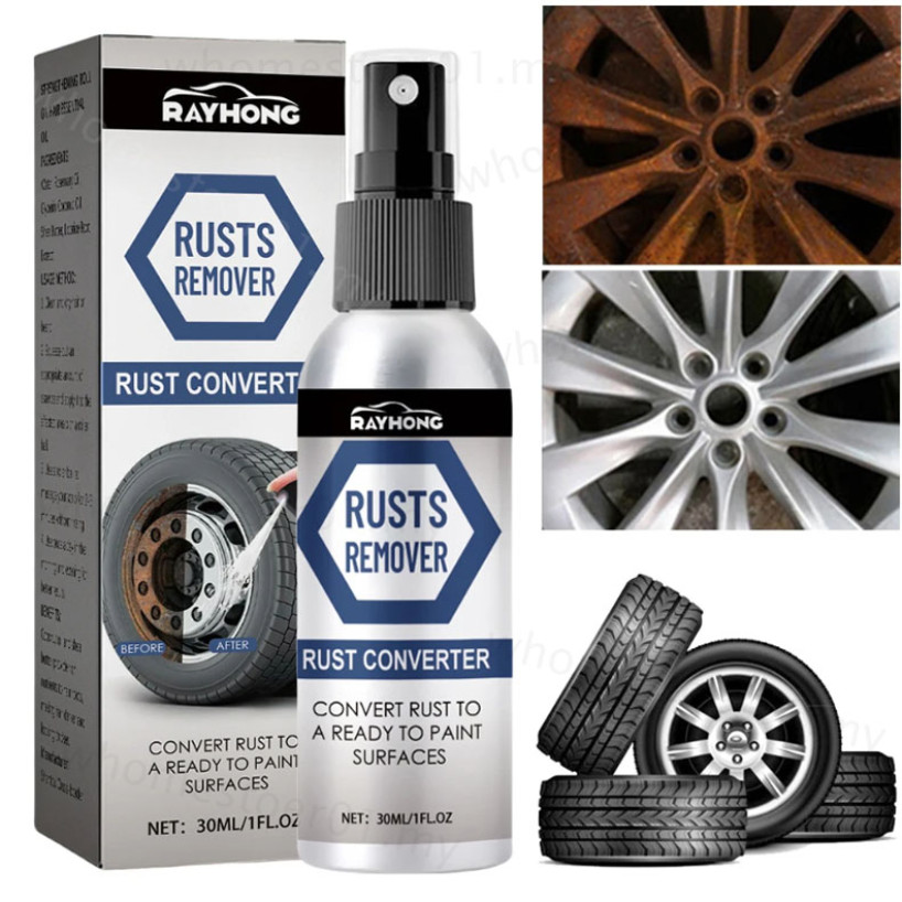 1-8PCS 30ml Rayhong Multi-Purpose Rust Remover Car Wheel Hub Tire Rims ...