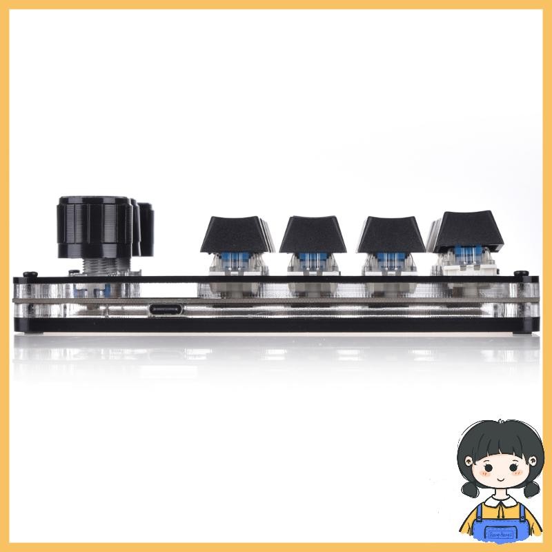 Bang Macro Mechanical Keyboard 16 Keys Mini Keyboard with 3 Knob Design Professional ...